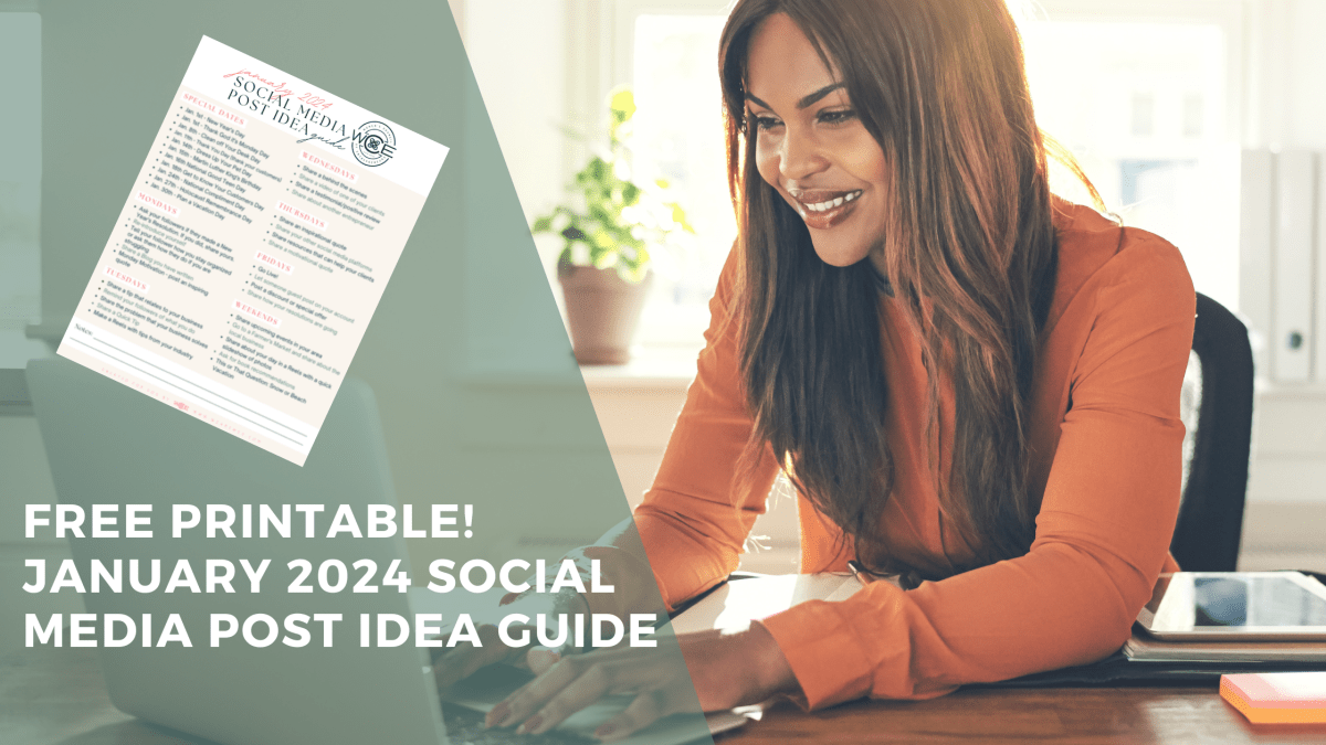 January Social Media Post Idea Guide! A Free Resource for Entrepreneurs ...