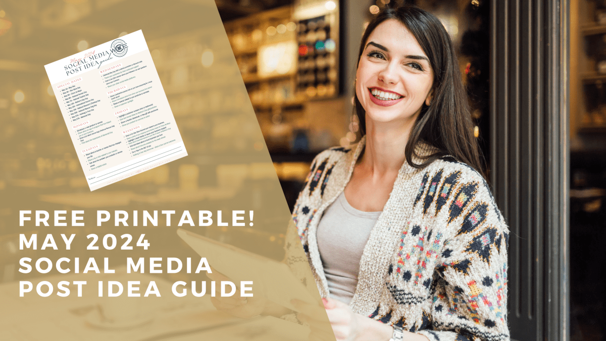 May Social Media Post Idea Guide! A Free Resource for Entrepreneurs ...