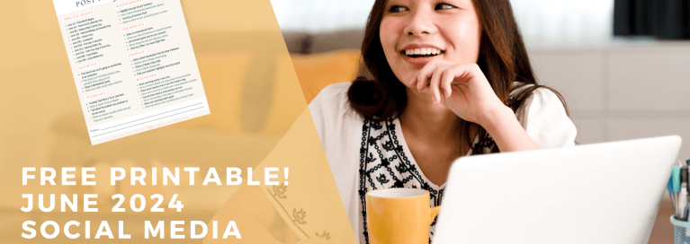 June Social Media Post Idea Guide! A Free Resource for Entrepreneurs ...