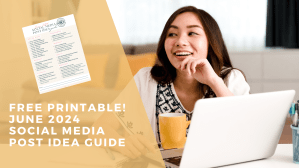 June Social Media Post Idea Guide! A Free Resource for Entrepreneurs ...