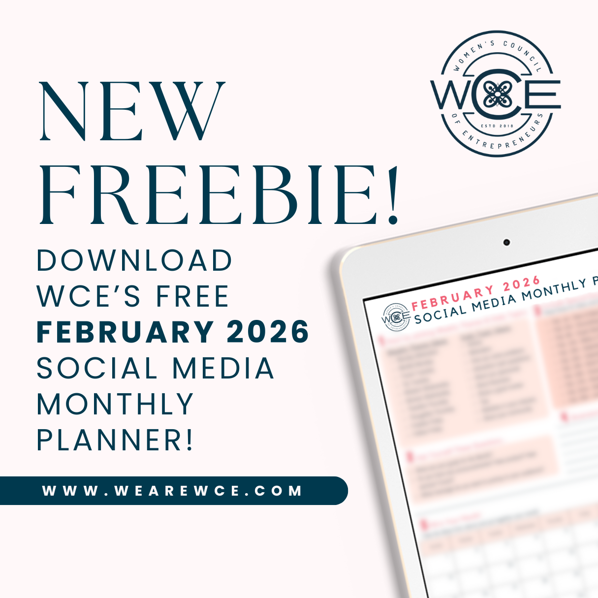 Optimize Your Social Media with WCE’s Free February 2026 Planner – WCE ...